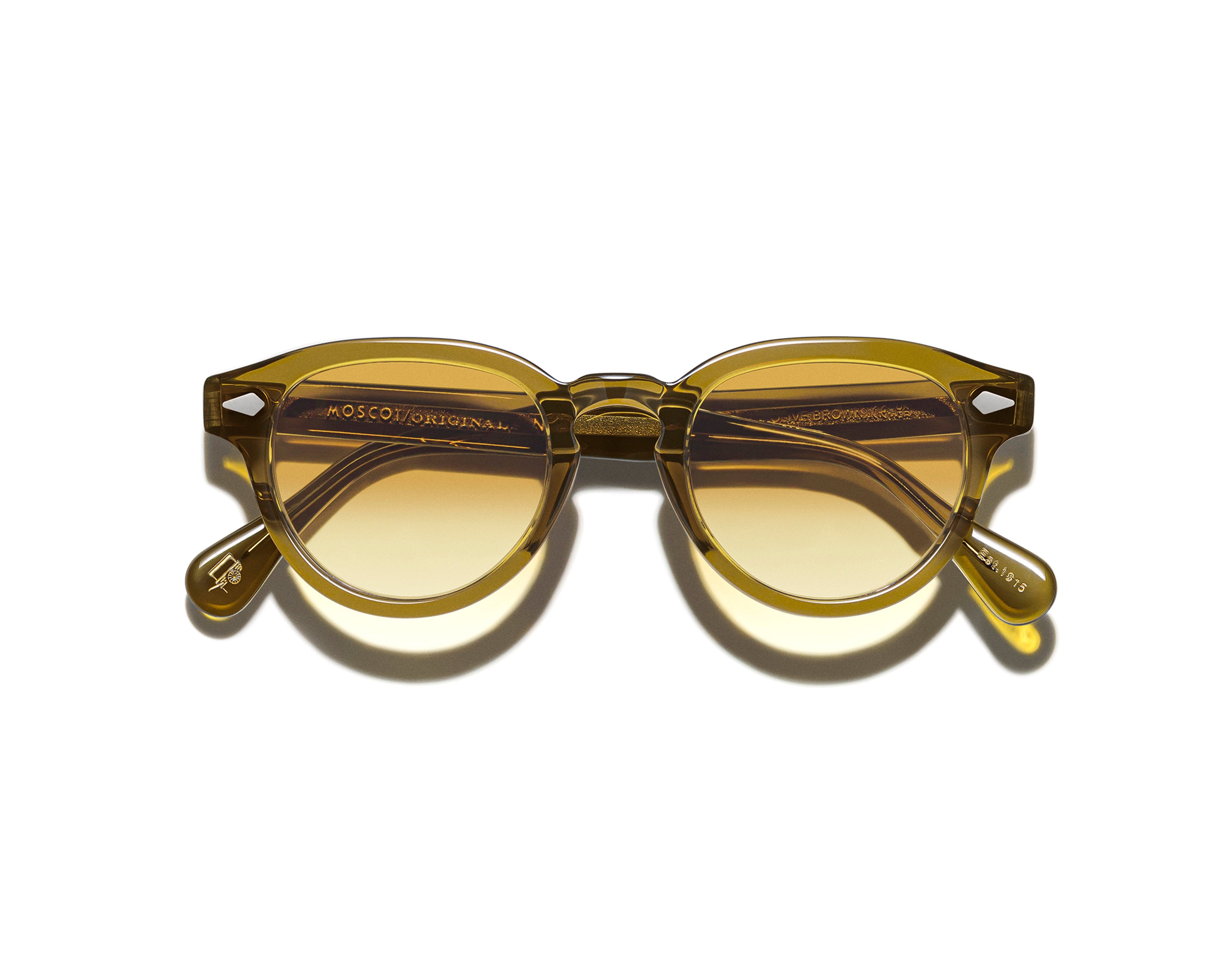Moscot - Maydela Olive Brown- Chestnut Fade Lens-SUN – BLACKZMITH Optical