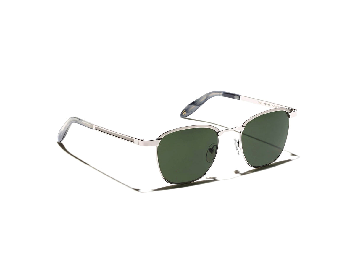 Moscot - Mish Sun-Matte/Shiny Silver -G15 Lens (51) – BLACKZMITH Optical
