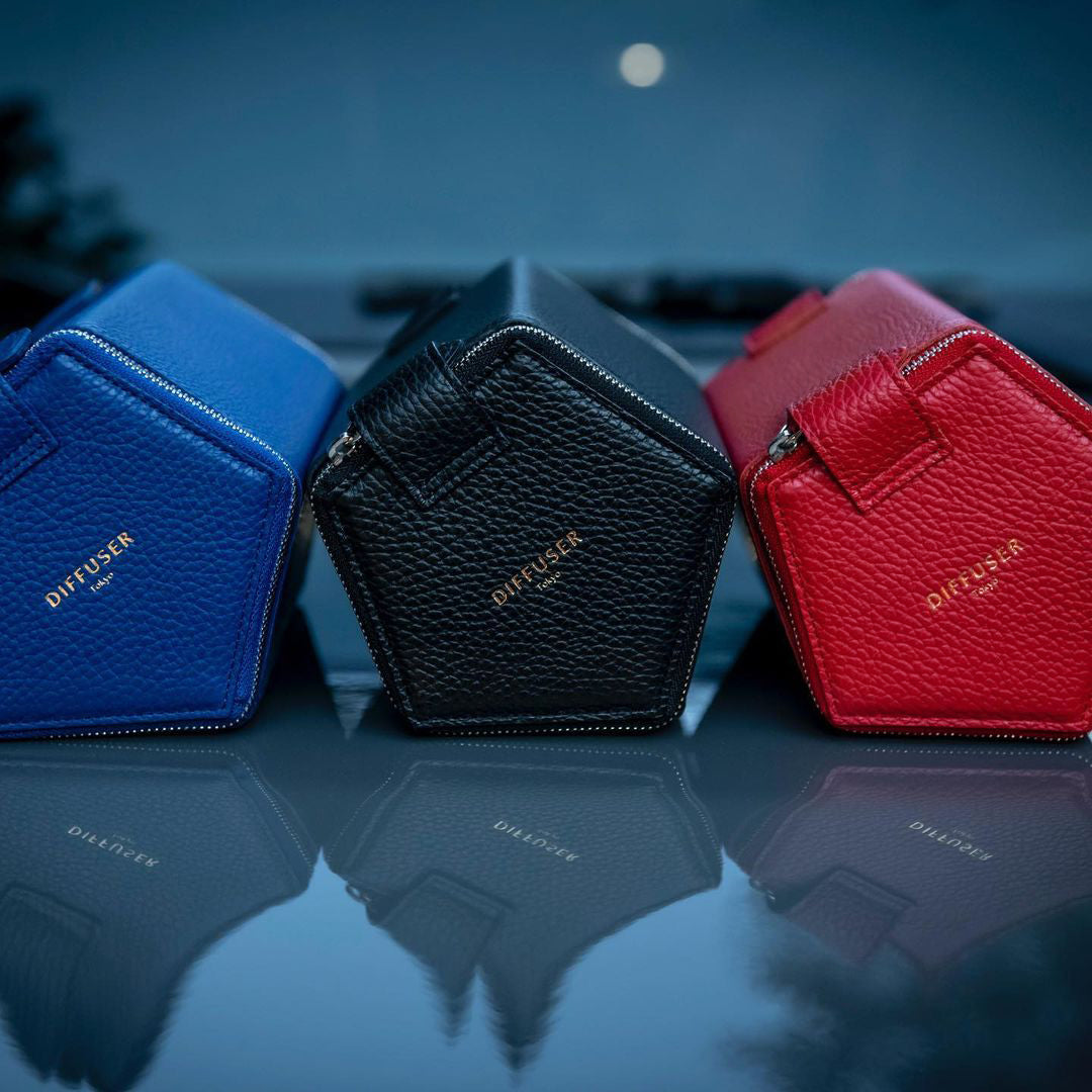 Diffuser Tokyo - Pentagonal Prism Storage Box Type 5 意大利牛皮五角形車用眼鏡收納盒(可 ...