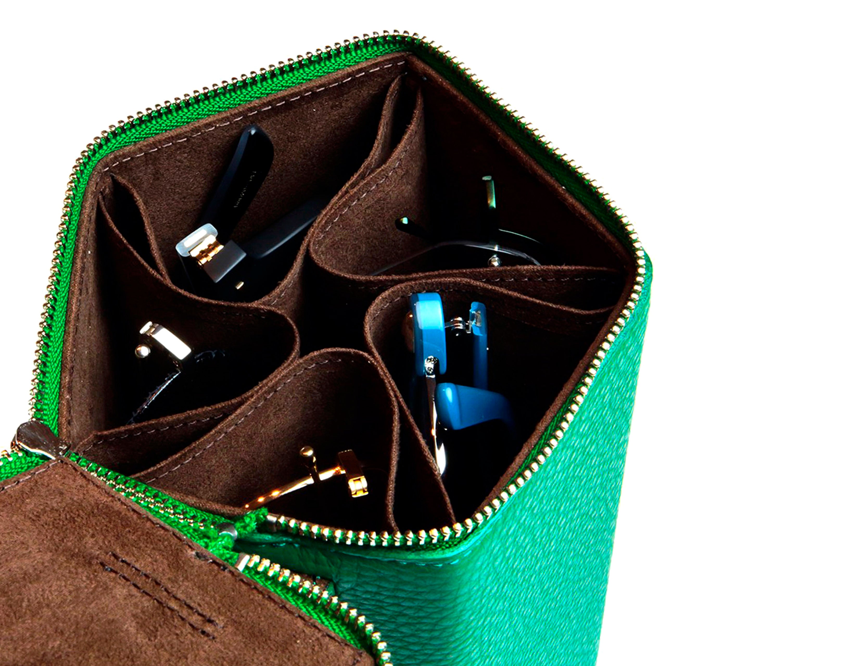 Diffuser Tokyo - Pentagonal Prism Storage Box Type 5 意大利牛皮五角形車用眼鏡收納盒(可 ...